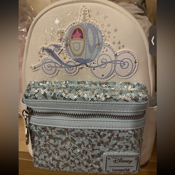 Loungefly | Bags | Loungefly Disney Cinderellas Magical Carriage Sequin ...